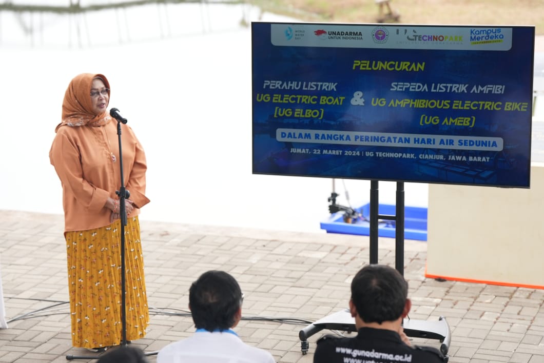 Gunadarma Luncurkan Perahu Listrik dan Sepeda Listrik Amfibi, Inovasi ...